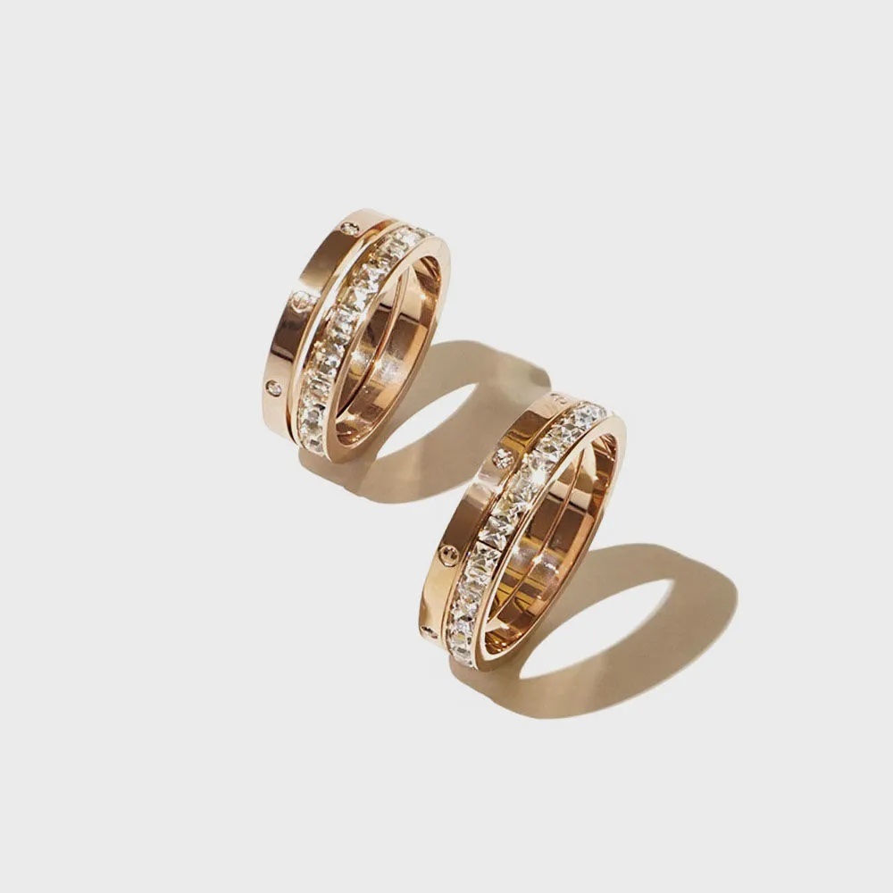 Cubic set couple ring (Surgical steel) - 감도 깊은 취향 셀렉트샵 29CM