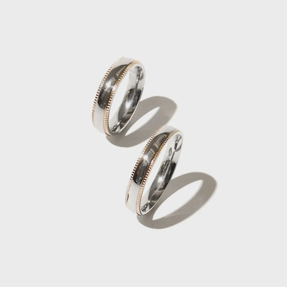 Two tone couple ring (Surgical steel) - 감도 깊은 취향 셀렉트샵 29CM
