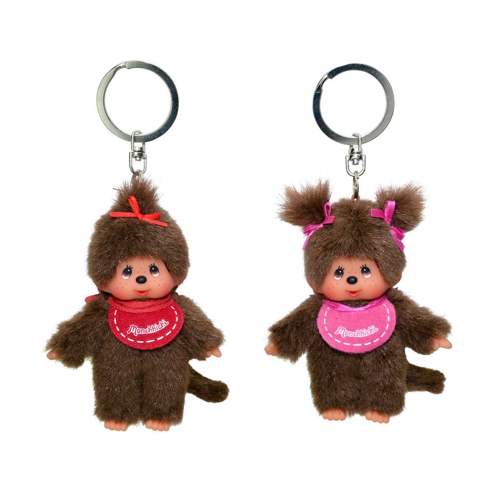 Classic Monchhichi Pink Girl Keychain (European Edition) - 감도 깊은 취향 ...