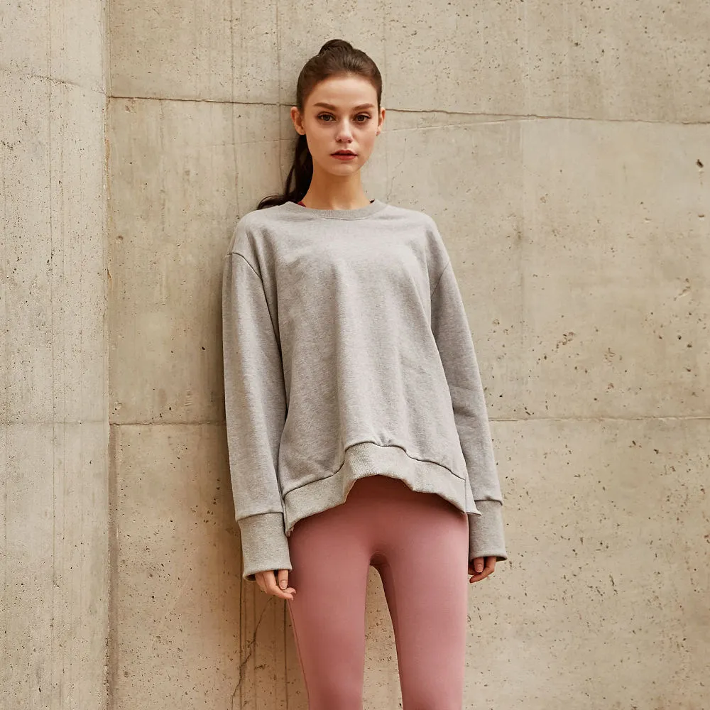 여성 요가복 DEVI-T0013-그레이 필라테스 맨투맨 긴팔 - 감도 깊은 취향 셀렉트샵 29CM