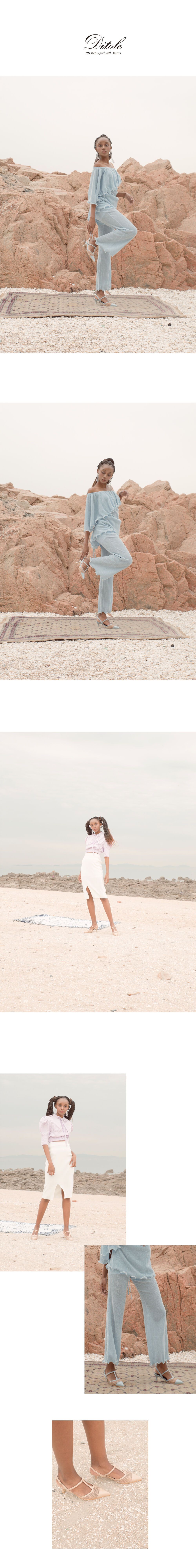 Chris T-strap mesh slingback Sky blue 크리스 티스트랩 메시 슬링백 스카이블루 - 감도 깊은 취향 ...