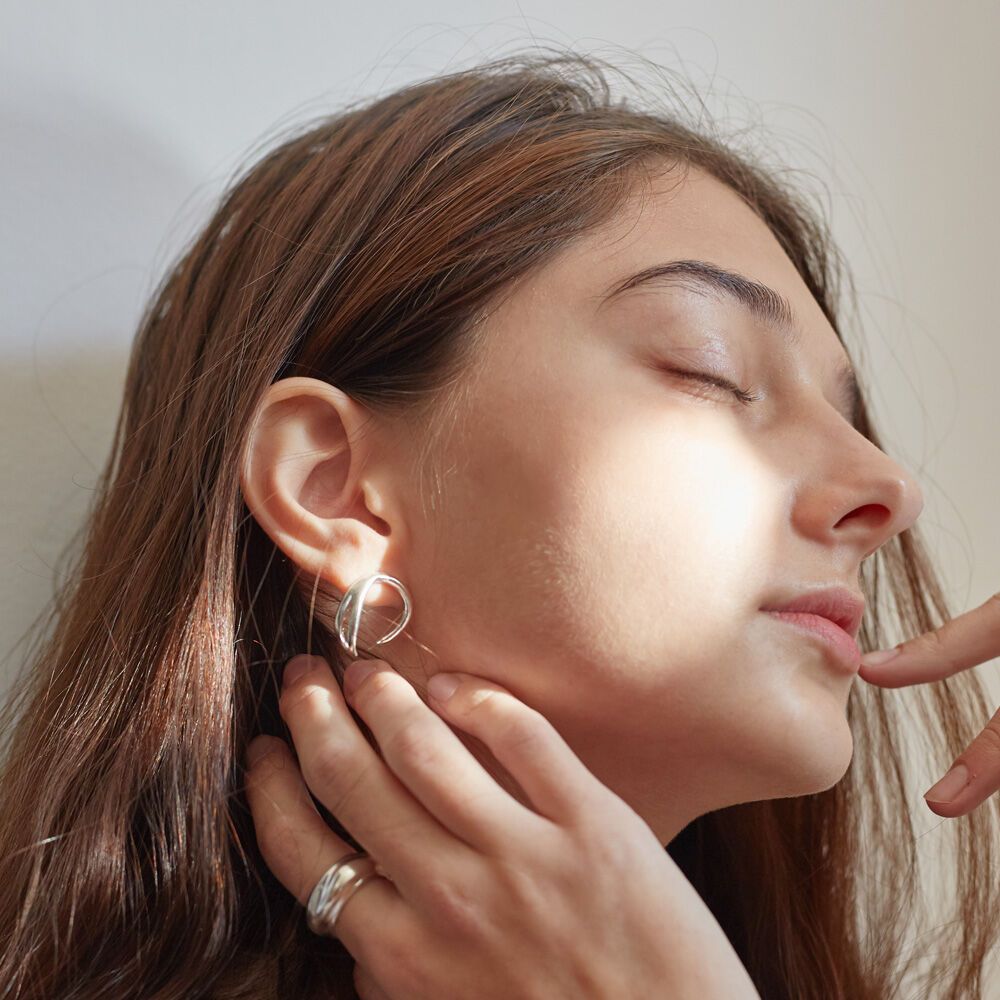 needle earcuff two way earring silver - 감도 깊은 취향 셀렉트샵 29CM