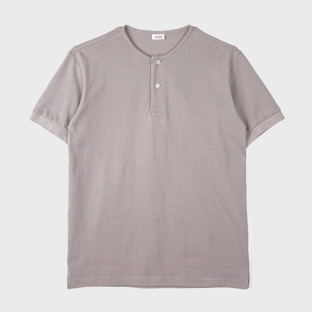 NOCLAIM Round Neck Polo Shirt 'Mushroom' - 감도 깊은 취향 셀렉트샵 29CM