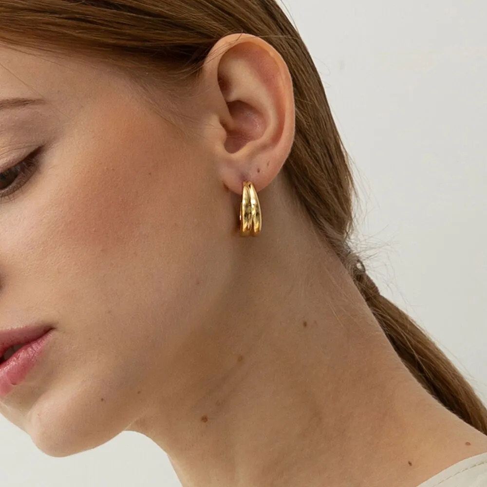 Bold hoop Earring (Gold) 후프 링귀걸이(골드) - 감도 깊은 취향 셀렉트샵 29CM