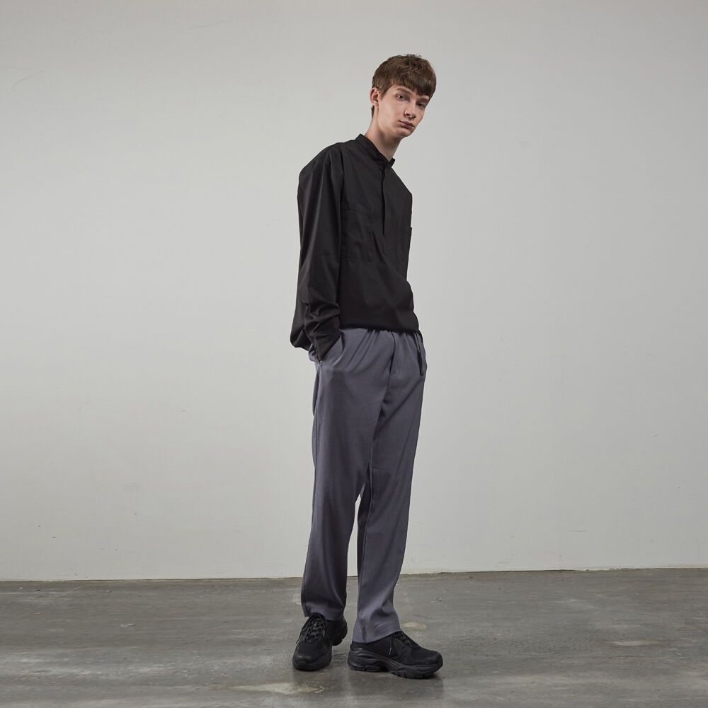 19FW OVERSIZE CHINA COLLAR SHIRTS [BLACK] - 감도 깊은 취향 셀렉트샵 29CM