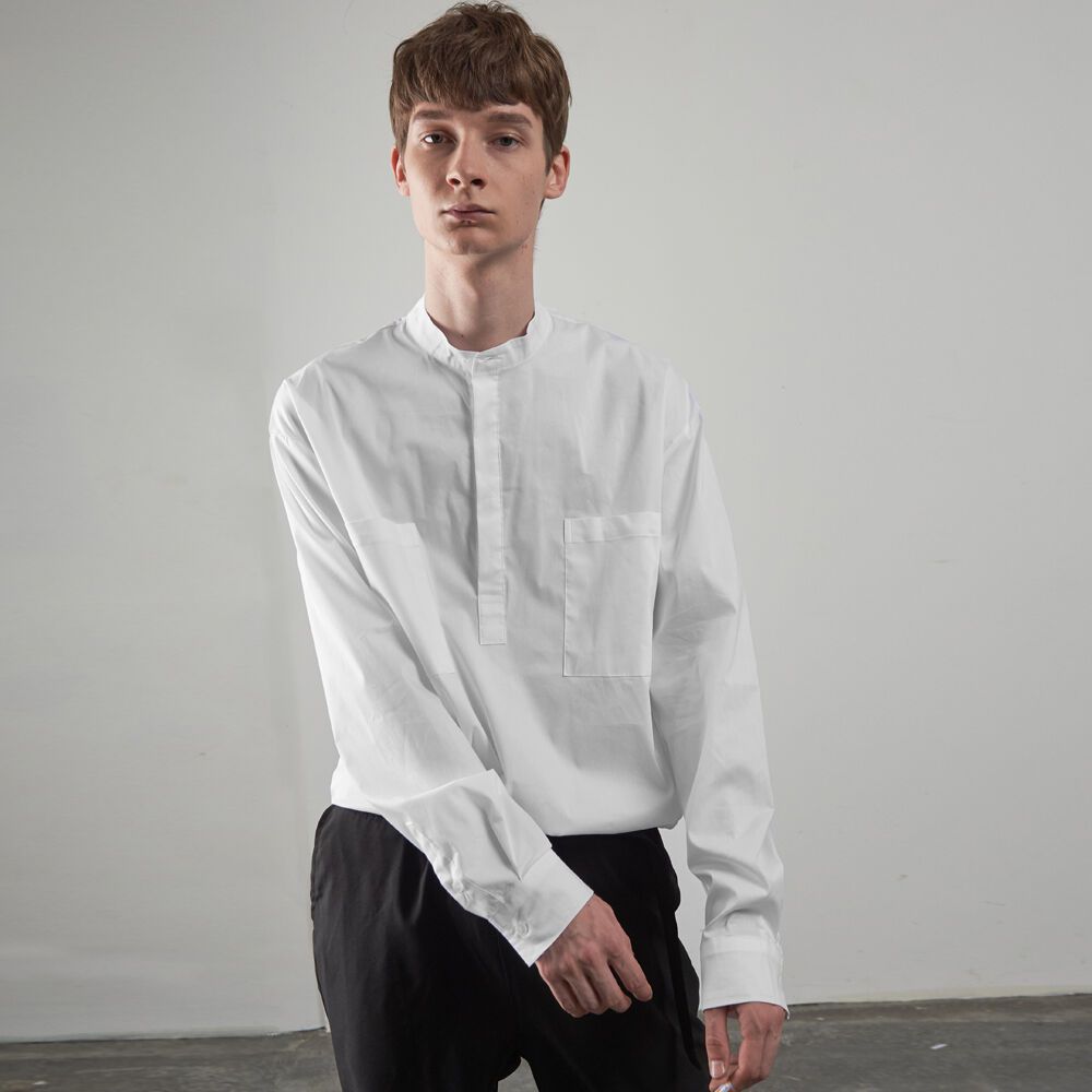 19FW OVERSIZE CHINA COLLAR SHIRTS [WHITE] - 감도 깊은 취향 셀렉트샵 29CM