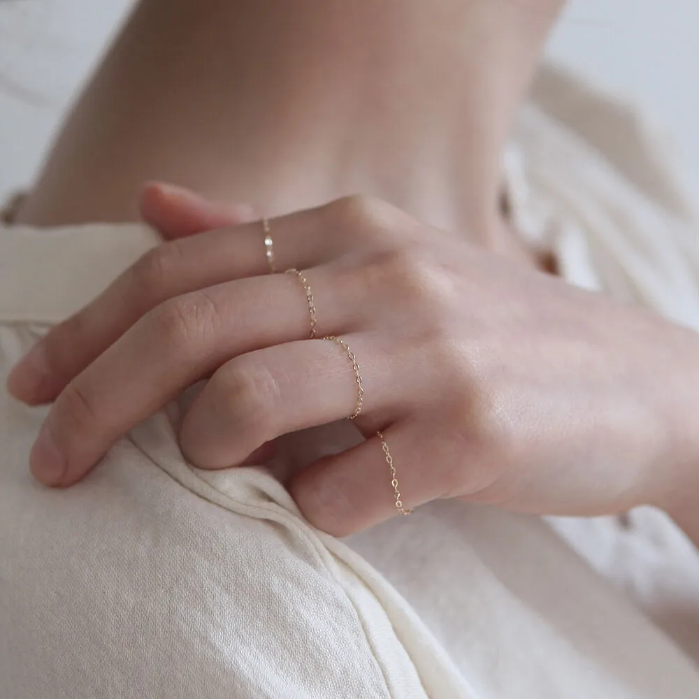 MCCOII 14K GOLD CHAIN RING - 감도 깊은 취향 셀렉트샵 29CM