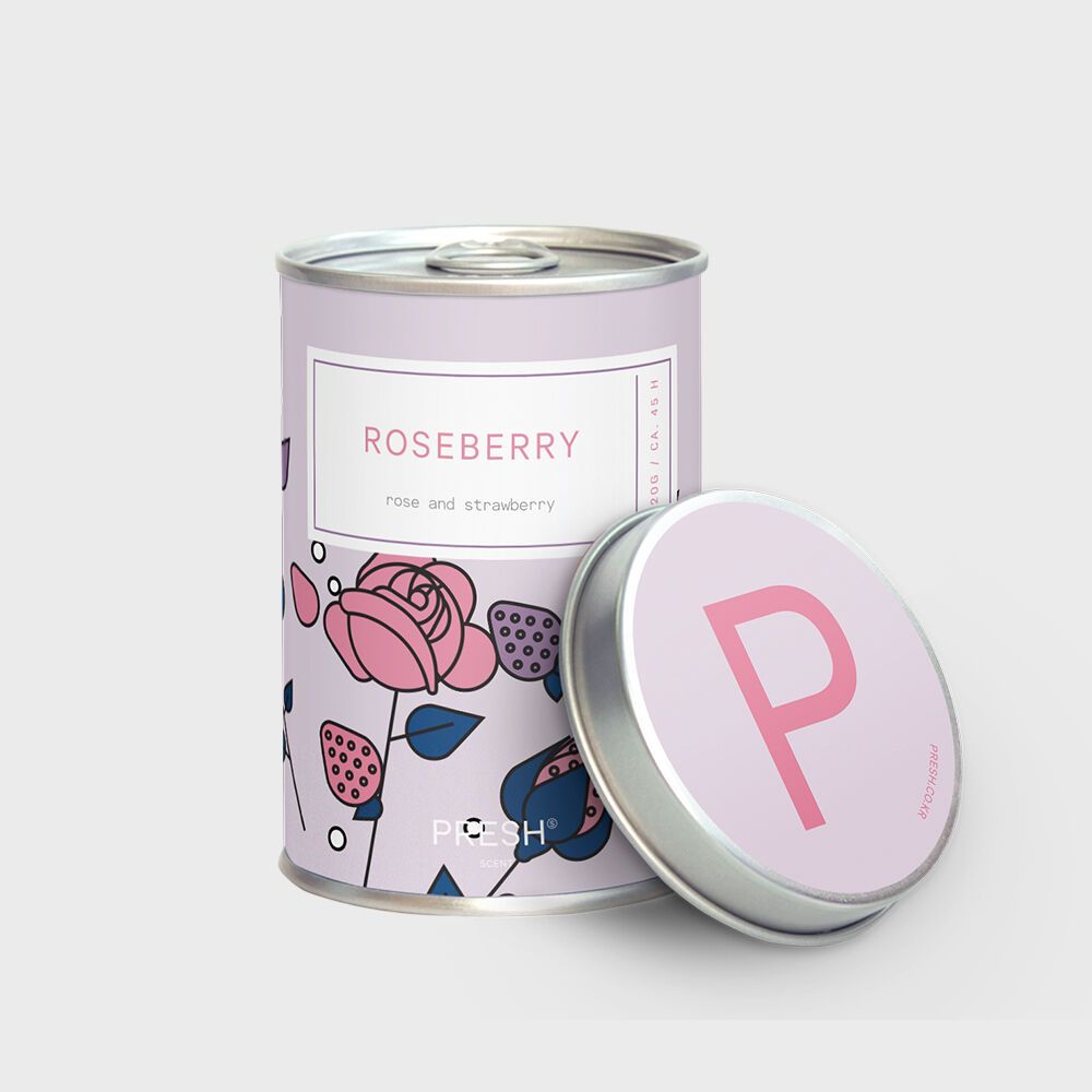 PRESH 캔들 ROSEBERRY 장미딸기 미디엄(220g) 향초 - 감도 깊은 취향 셀렉트샵 29CM