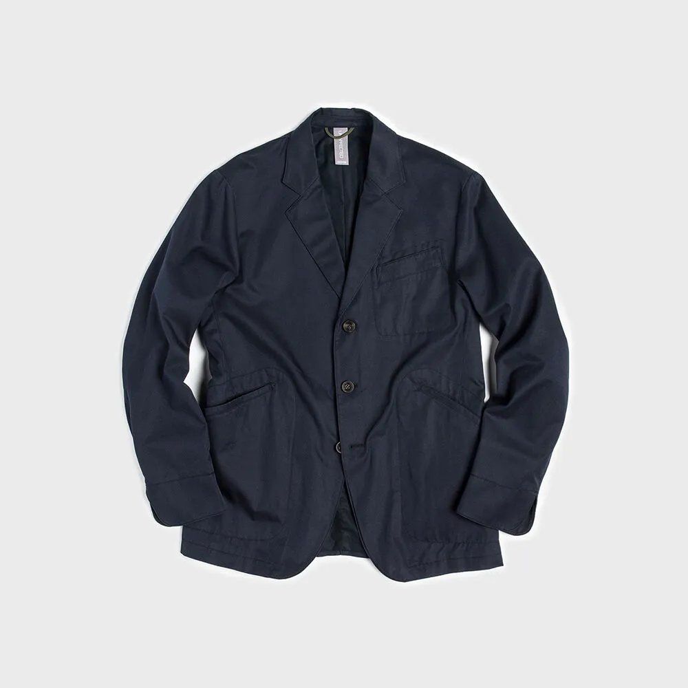 SLANT POCKET JACKET_NAVY GABARDINE - 감도 깊은 취향 셀렉트샵 29CM