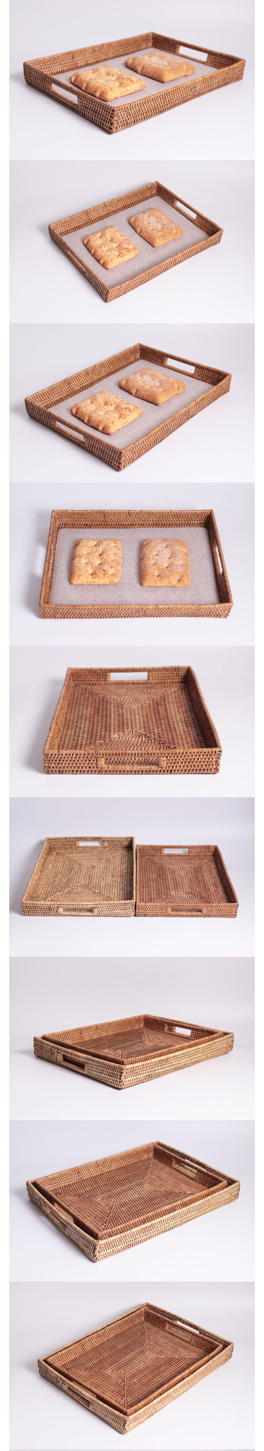 라탄 심플핸들 직사각 트레이(4type) - 감도 깊은 취향 셀렉트샵 29CM