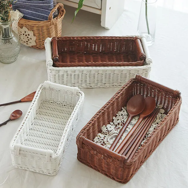 라탄 봉핸들 수저바구니(4type) - 감도 깊은 취향 셀렉트샵 29CM