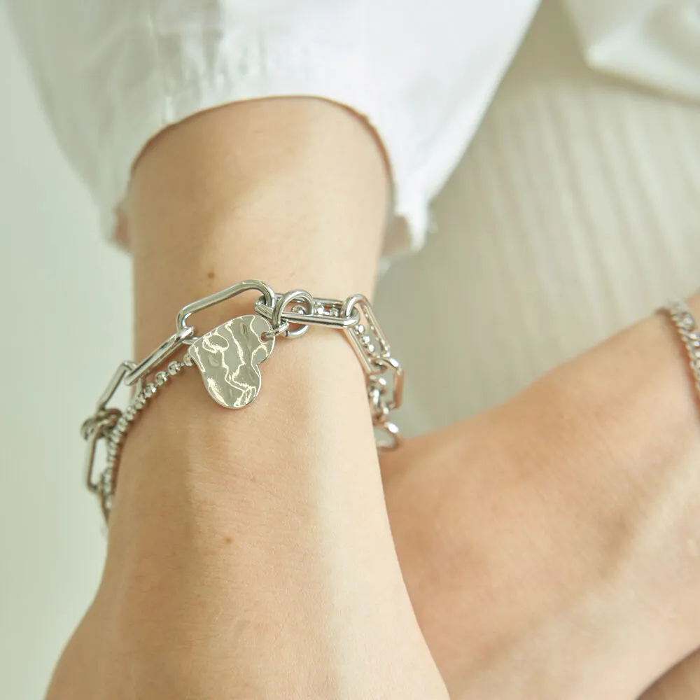 heart chain bracelet-silver - 감도 깊은 취향 셀렉트샵 29CM