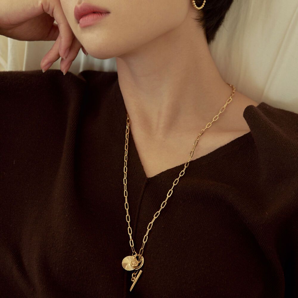 light rough pendent necklace-gold - 감도 깊은 취향 셀렉트샵 29CM
