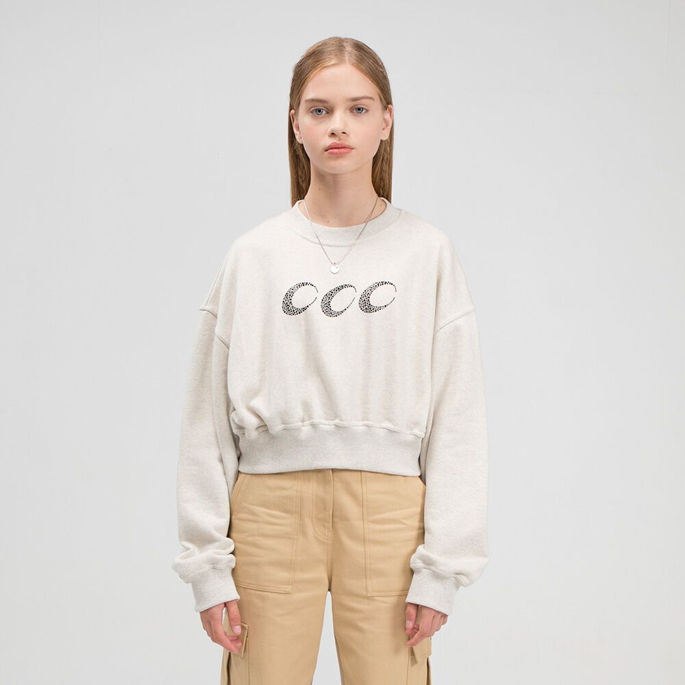 HOTFIX MOON LOGO CROP MTM[OATMEAL] - 감도 깊은 취향 셀렉트샵 29CM