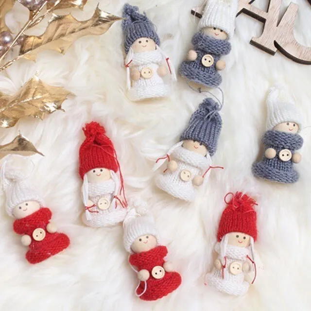 니트 단추 인형 오너먼트 4p set(2color) - 감도 깊은 취향 셀렉트샵 29CM