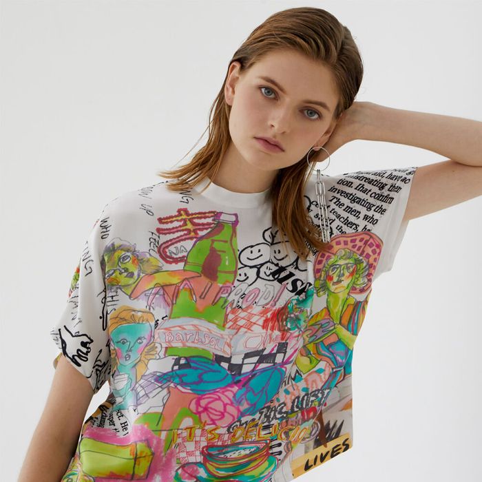 [Acente] Silk Graphic Top - 감도 깊은 취향 셀렉트샵 29CM