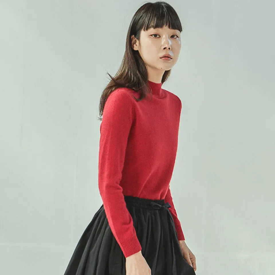 WOOL HALF TURTLENECK RED KNIT - 감도 깊은 취향 셀렉트샵 29CM