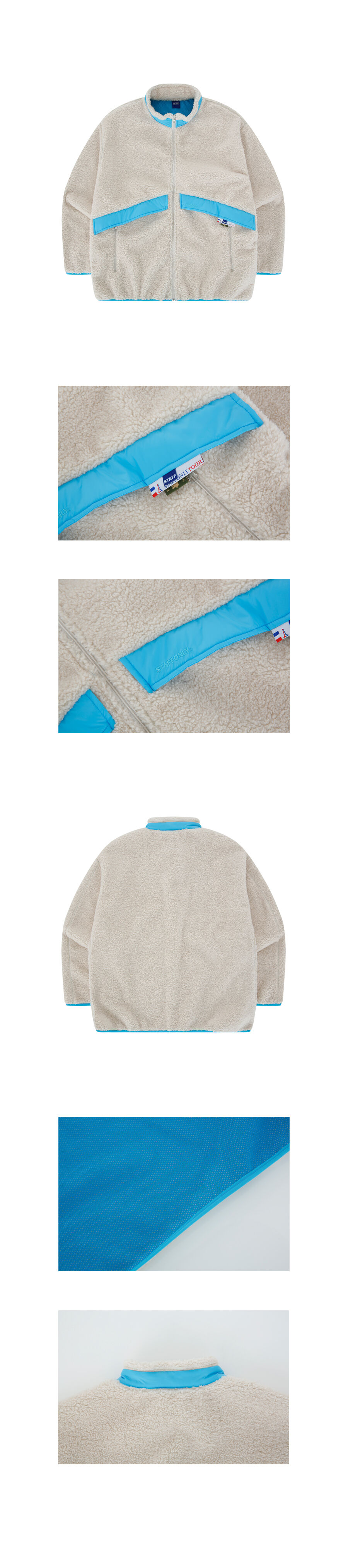 PLUS FLEECE ZIP-UP JACKET (IVORY) - 감도 깊은 취향 셀렉트샵 29CM