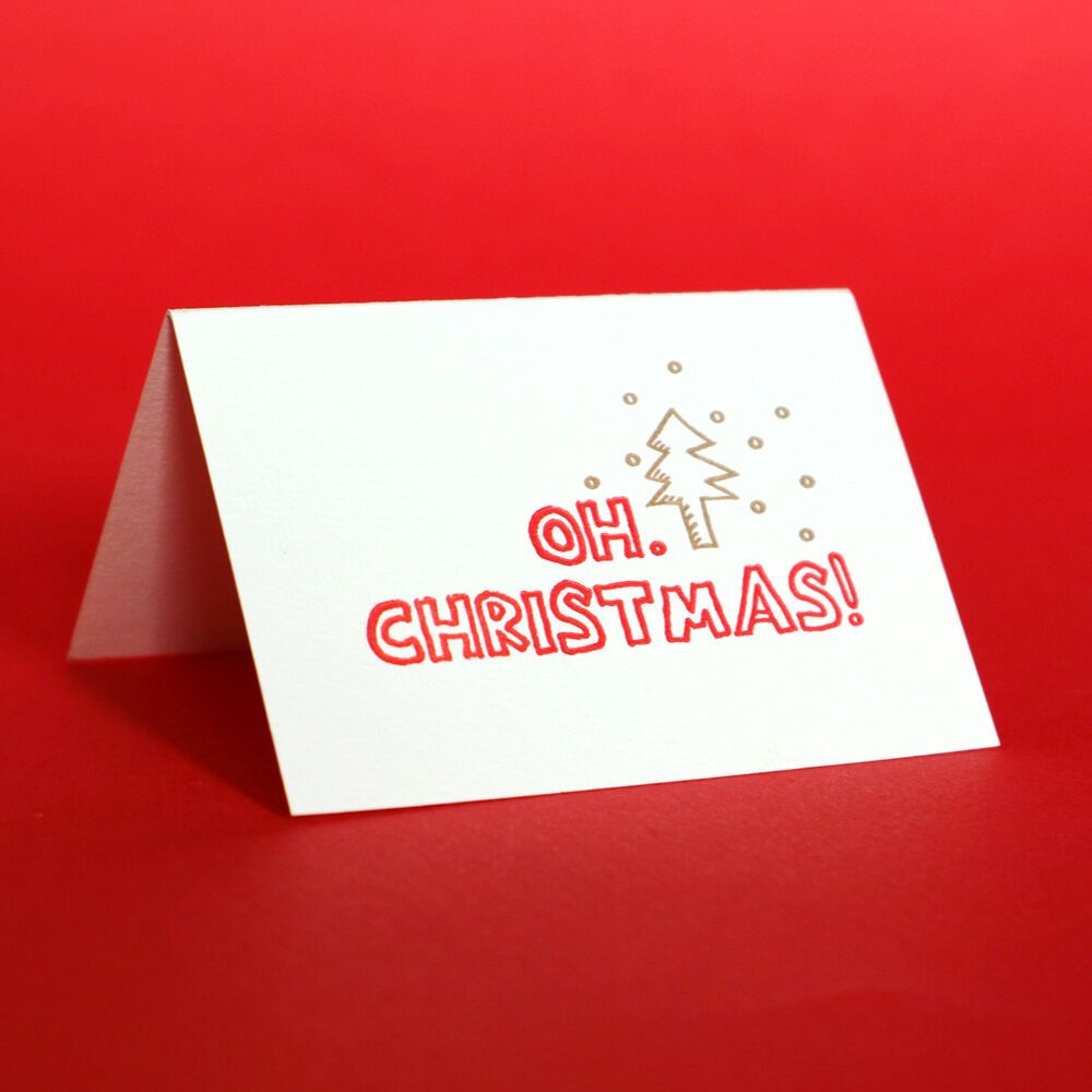 Oh.Christmas! 오 크리스마스 레터프레스 미니카드 - 감도 깊은 취향 셀렉트샵 29CM