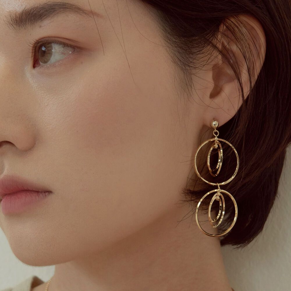 spinned drop earring-gold - 감도 깊은 취향 셀렉트샵 29CM