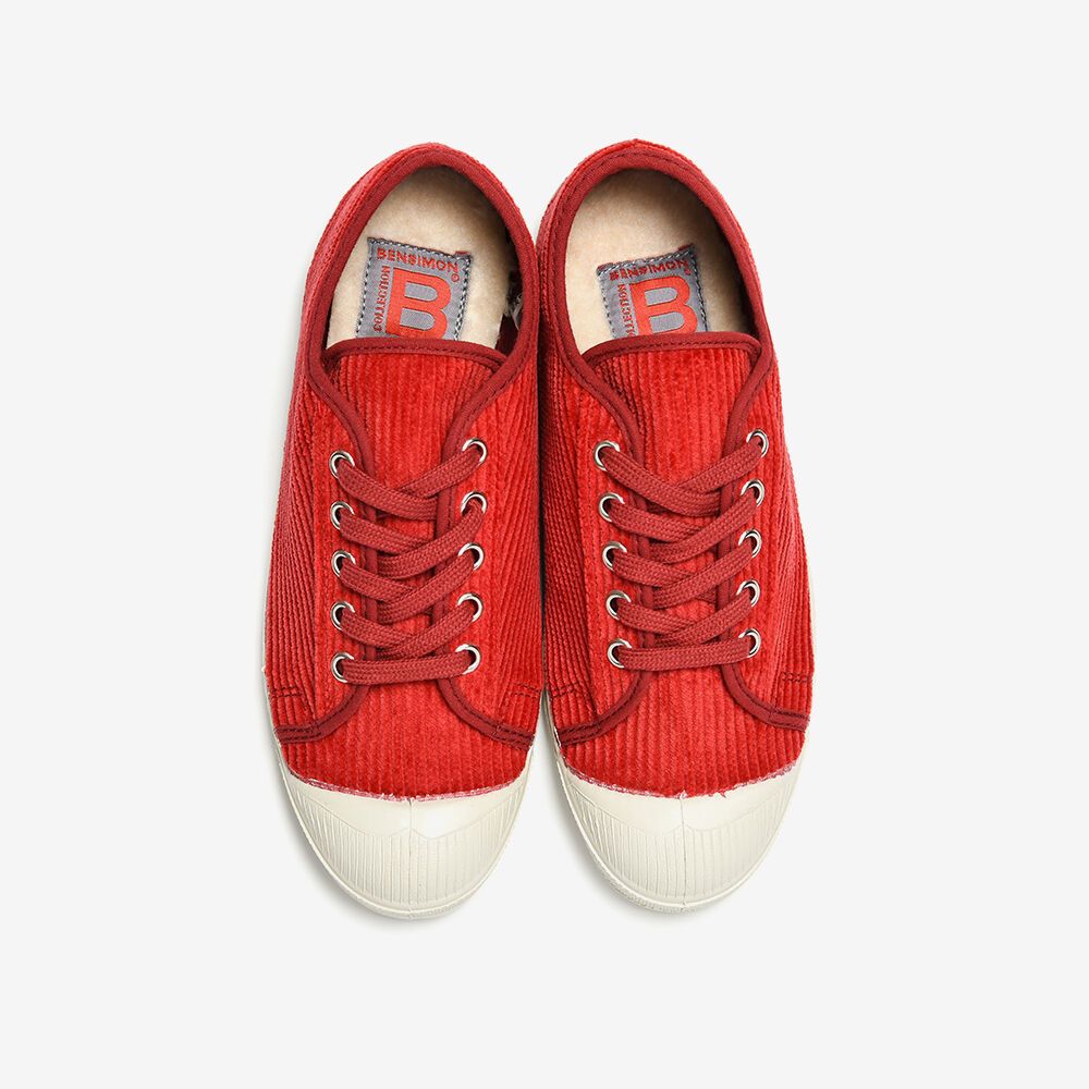 [BENSIMON] TENNIS ROMY LIMITED CORDUROY - RED - 감도 깊은 취향 셀렉트샵 29CM