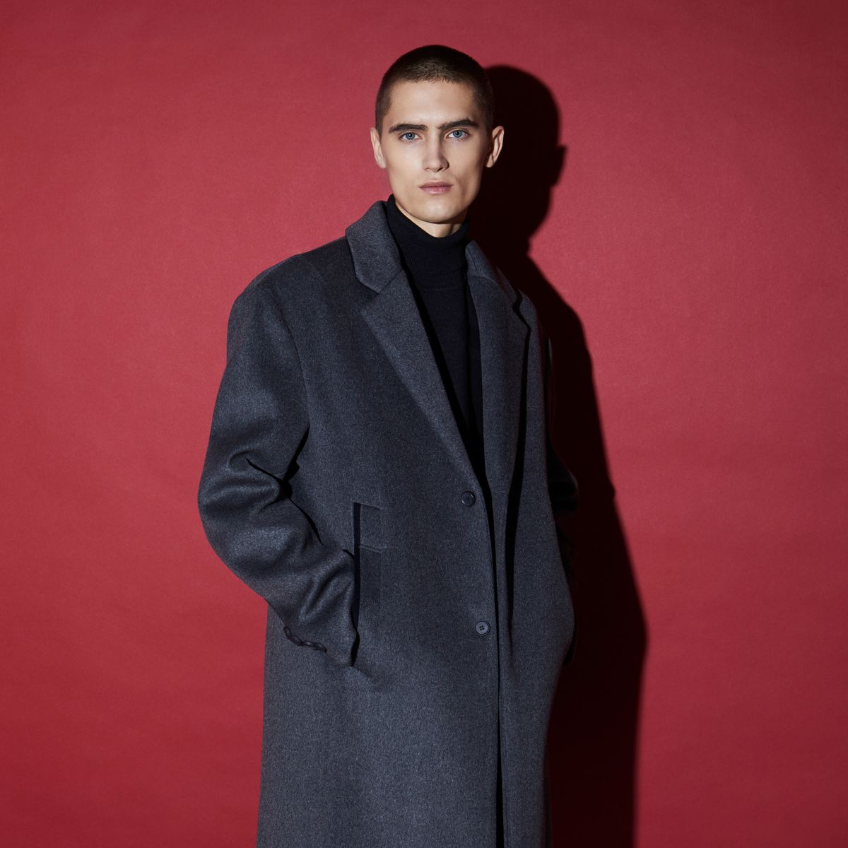 Pocket Colorblock 2-Button Single Coat GREY - 감도 깊은 취향 셀렉트샵 29CM