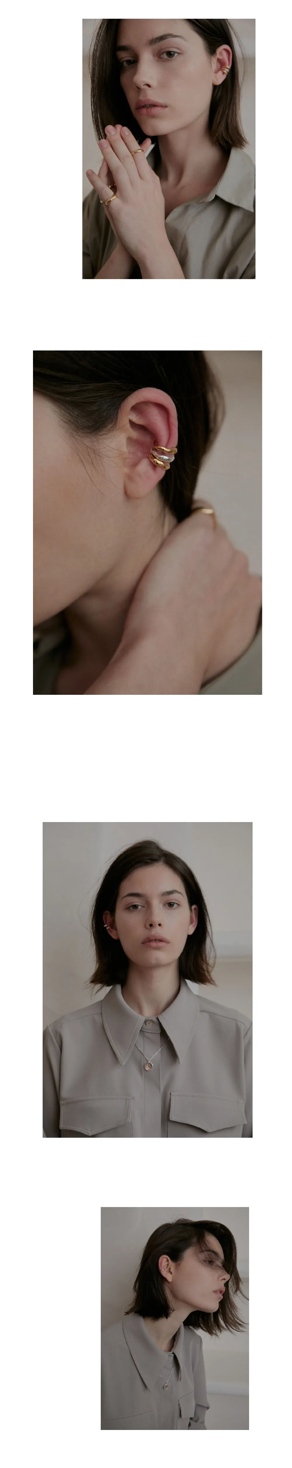 Wave Thin Ear Cuff - 감도 깊은 취향 셀렉트샵 29CM