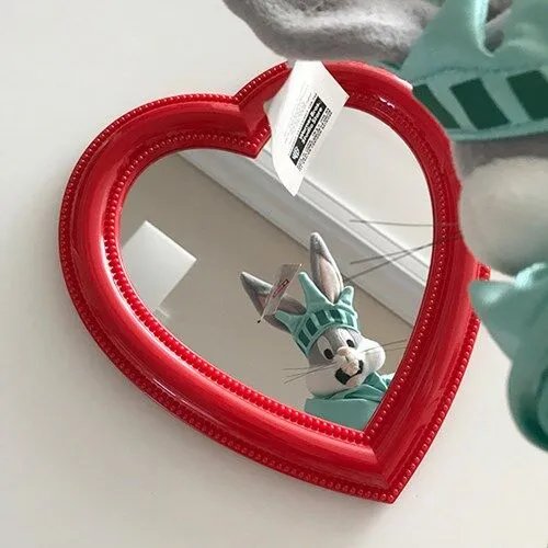 Bubble Heart Mirror - Red 버블하트거울 (레드) - 감도 깊은 취향 셀렉트샵 29CM