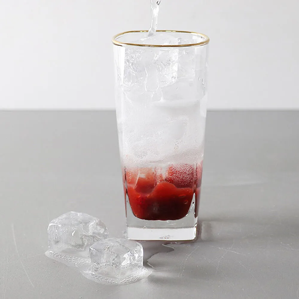 골드 롱 스퀘어 유리컵 320ml - 감도 깊은 취향 셀렉트샵 29CM