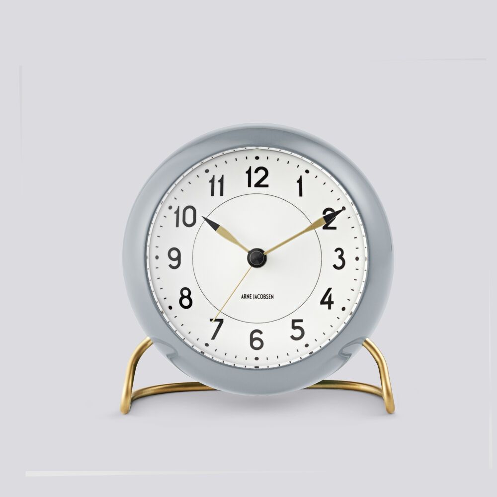 [Arne Jacobsen Clocks] AJ Table Clock Station Grey/White - 감도 깊은 취향 셀렉트샵 29CM