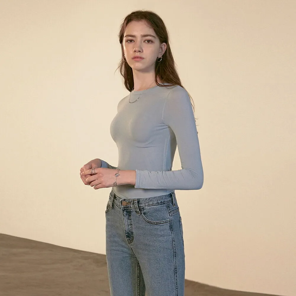 SKINNY R LONG T-SHIRTS_SKY BLUE - 감도 깊은 취향 셀렉트샵 29CM