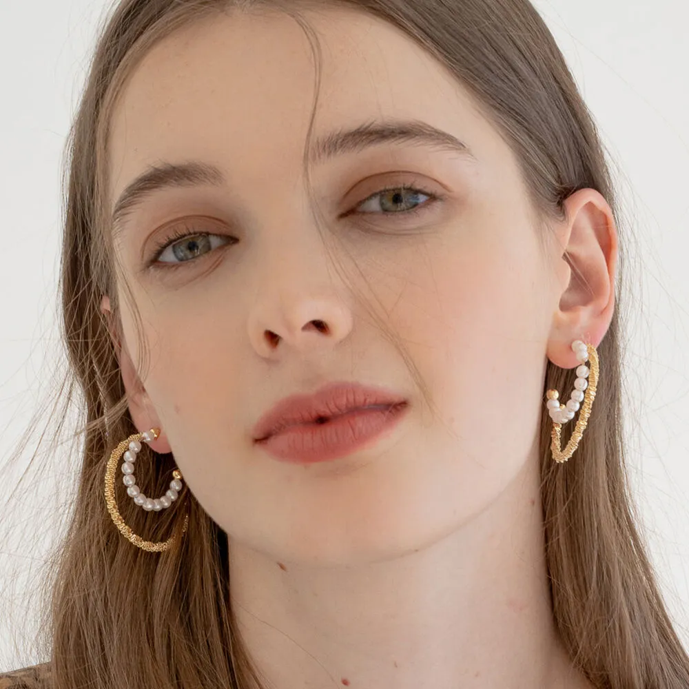 [ITZY류진 착용]Twin moon ring earrings - 감도 깊은 취향 셀렉트샵 29CM