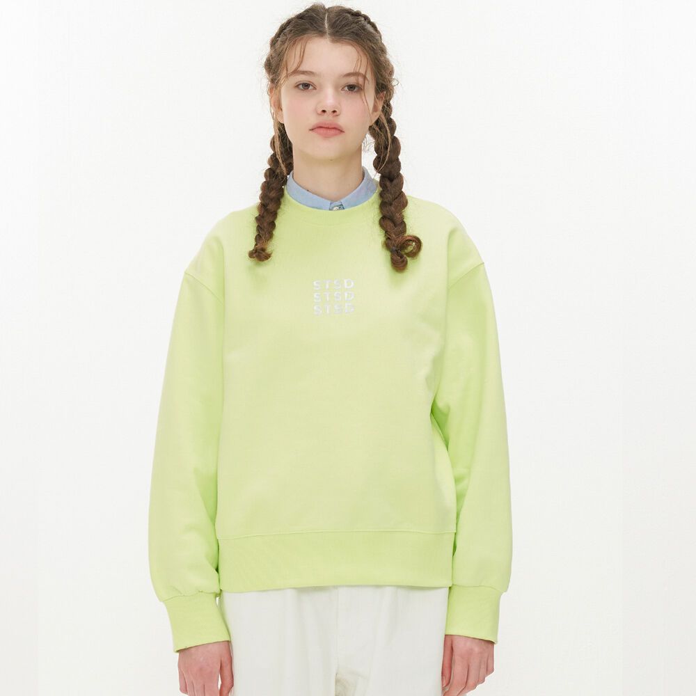 STSD G-LOGO CREWNECK-LIME YELLOW - 감도 깊은 취향 셀렉트샵 29CM