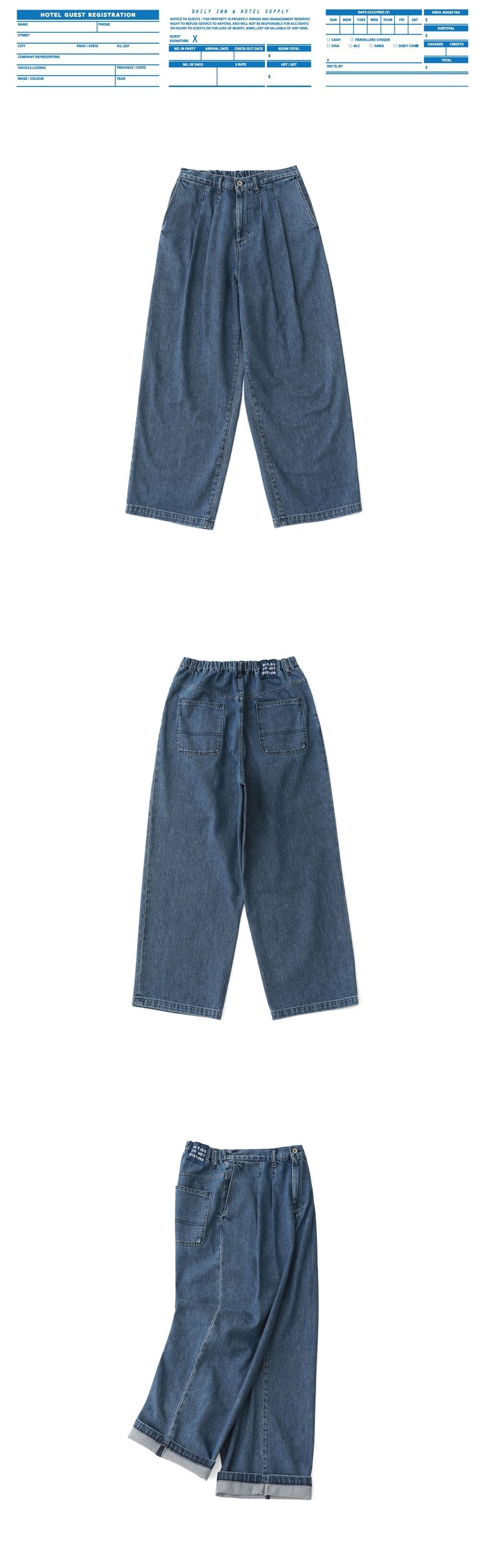 WEST COAST HOMIE 2T EASY WIDE DENIM PANTS (USED/BLOODS) - 감도 깊은 취향 셀렉트샵 ...