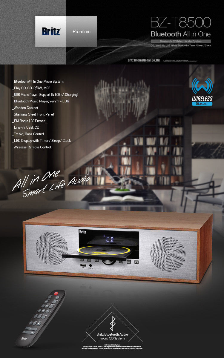 브리츠 오디오 BZ-T8500 - 감도 깊은 취향 셀렉트샵 29CM