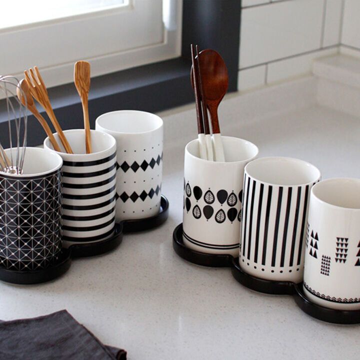 모던라인 3단 수저통 수저꽂이 (2type) - 감도 깊은 취향 셀렉트샵 29CM