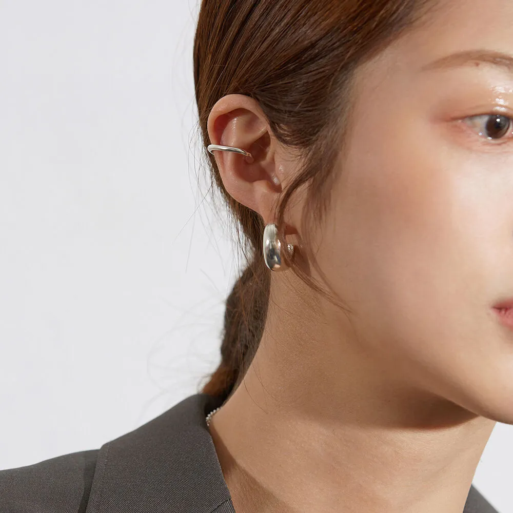 minimal earcuff silver - 감도 깊은 취향 셀렉트샵 29CM