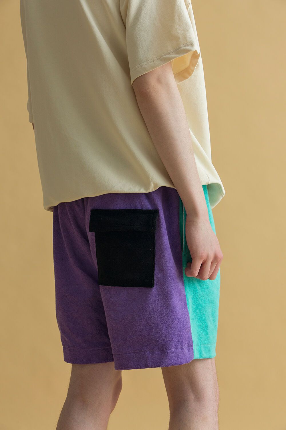 TERRY BLEND SHORTS (Cyan Blue - Deep Lavender - Black) - 감도 깊은 취향 셀렉트샵 29CM