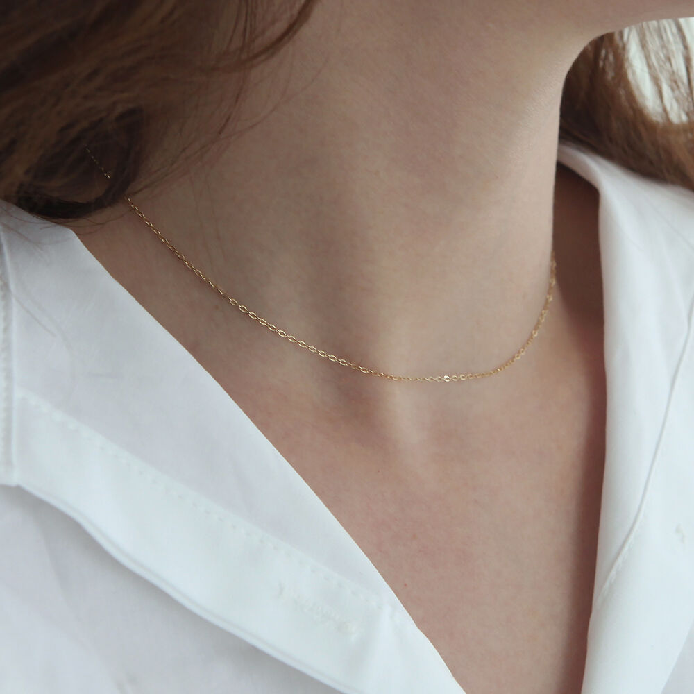 Gold chain womens choker store