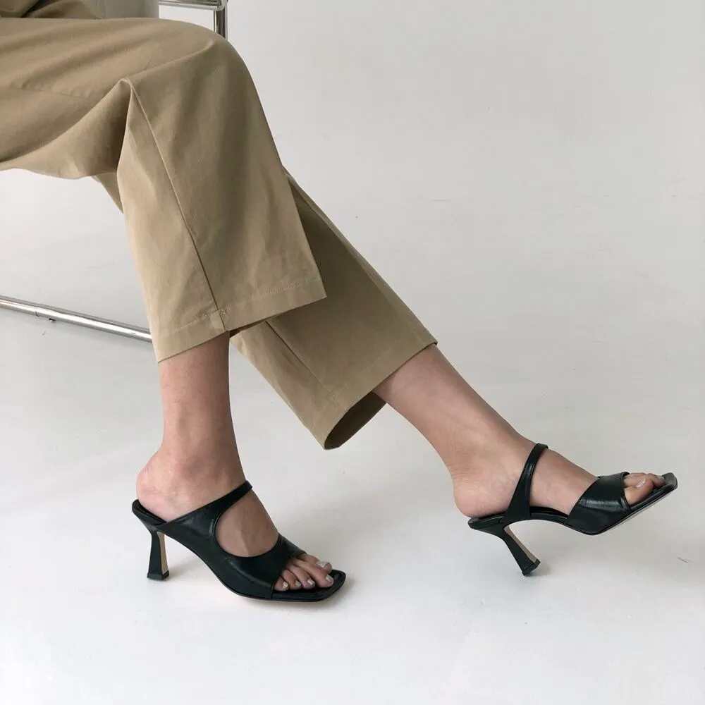 wild square rose mules_black - 감도 깊은 취향 셀렉트샵 29CM