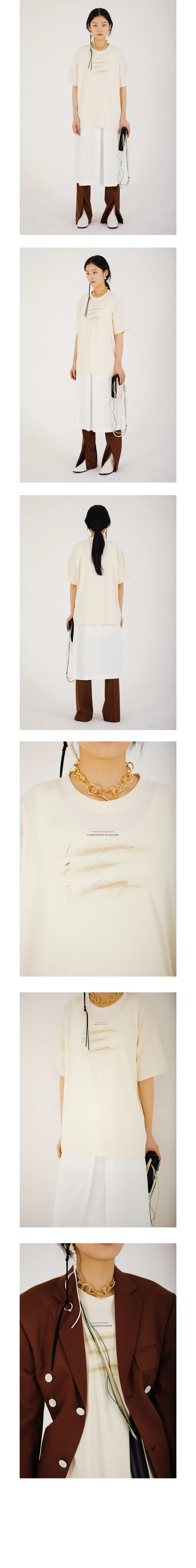 UNISEX LETTERING HAND DRAWING T-SHIRT - 감도 깊은 취향 셀렉트샵 29CM