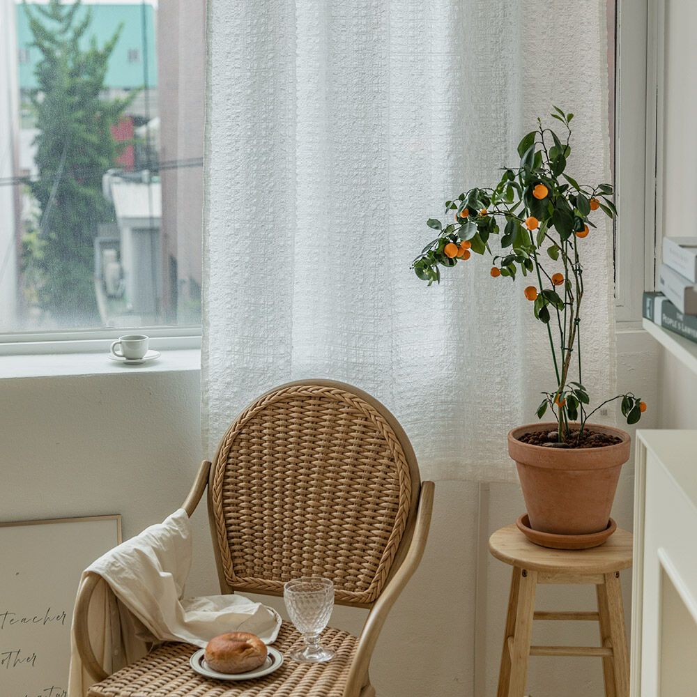 라인밀크샤베트 2size 카페커튼 - 감도 깊은 취향 셀렉트샵 29CM