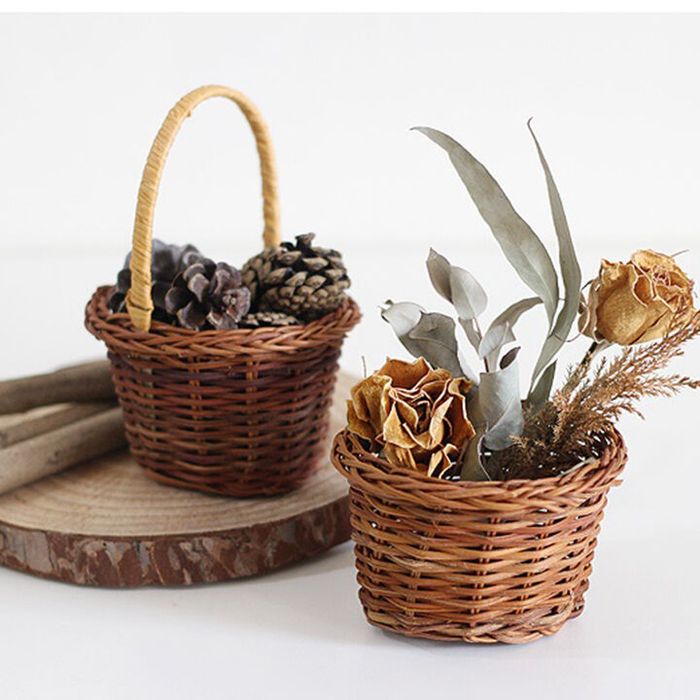 미니 라탄바구니 미니어처 1p(2type) - 감도 깊은 취향 셀렉트샵 29CM