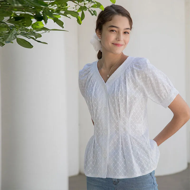 [루텐] DIA LACE BLOUSE WHITE - 감도 깊은 취향 셀렉트샵 29CM