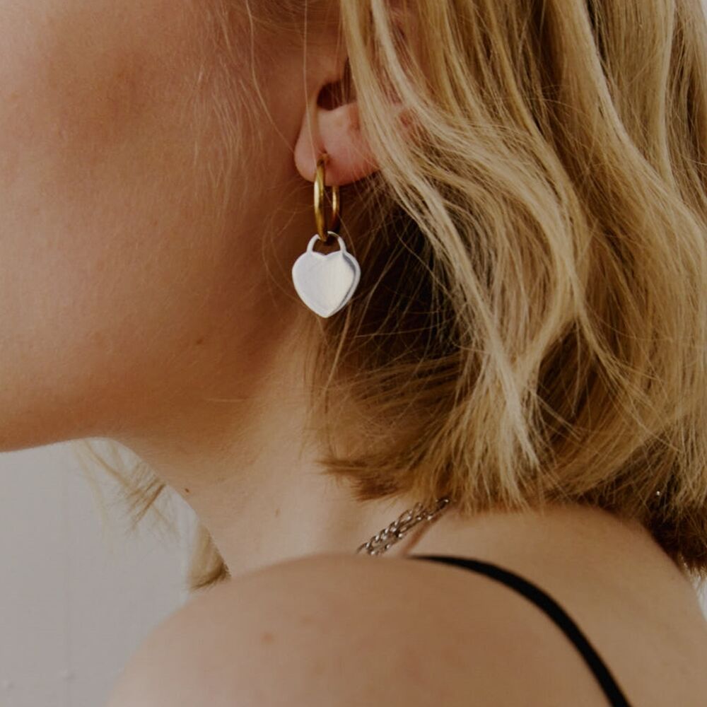 [Surgical] Retro Heart Ring Earrings - 감도 깊은 취향 셀렉트샵 29CM