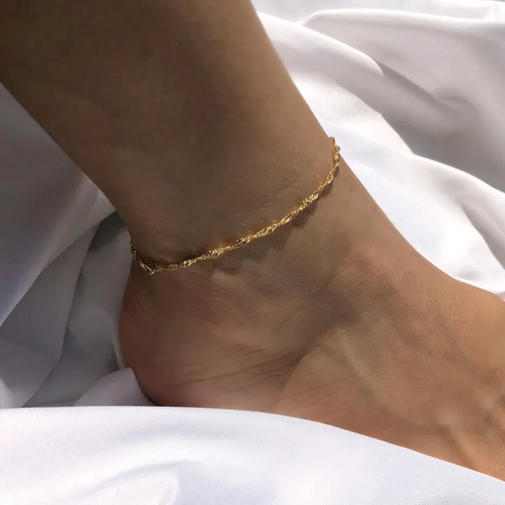 문슈 Gold Twist Anklet 골드 트위스트 앵클릿 - 감도 깊은 취향 셀렉트샵 29CM