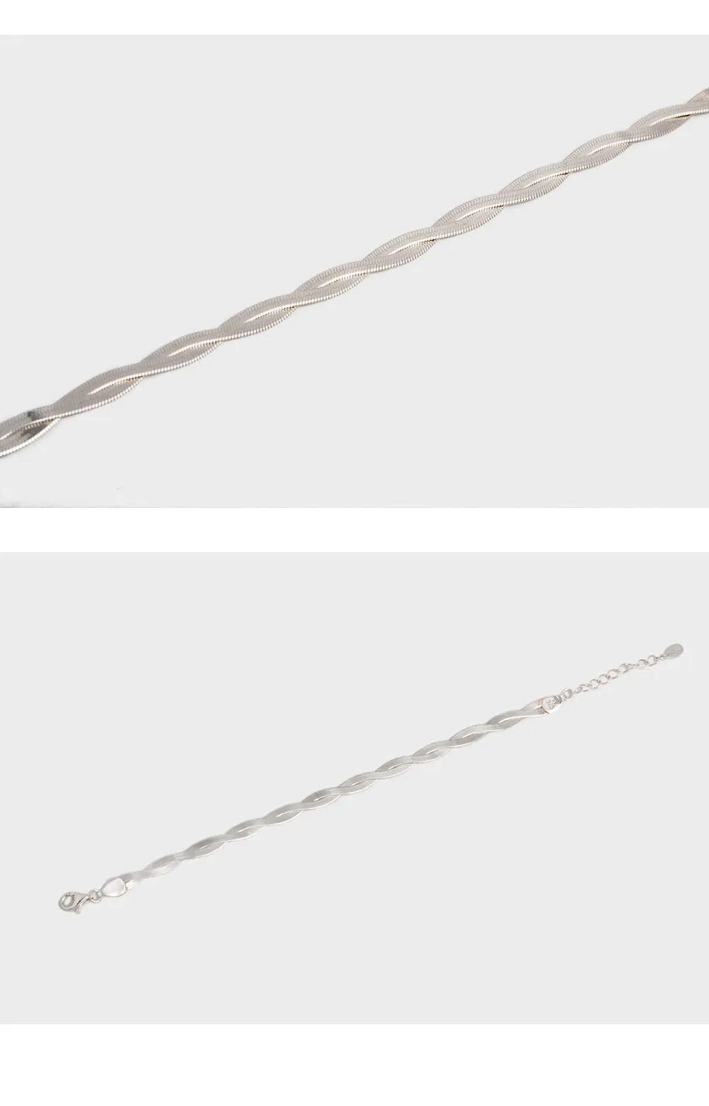 [SILVER] WAVE SNAKE CHAIN BRACELET - 감도 깊은 취향 셀렉트샵 29CM