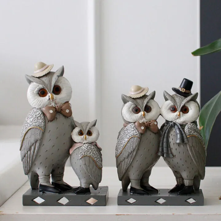 그레이 부엉이 장식인형 (2type) - 감도 깊은 취향 셀렉트샵 29CM