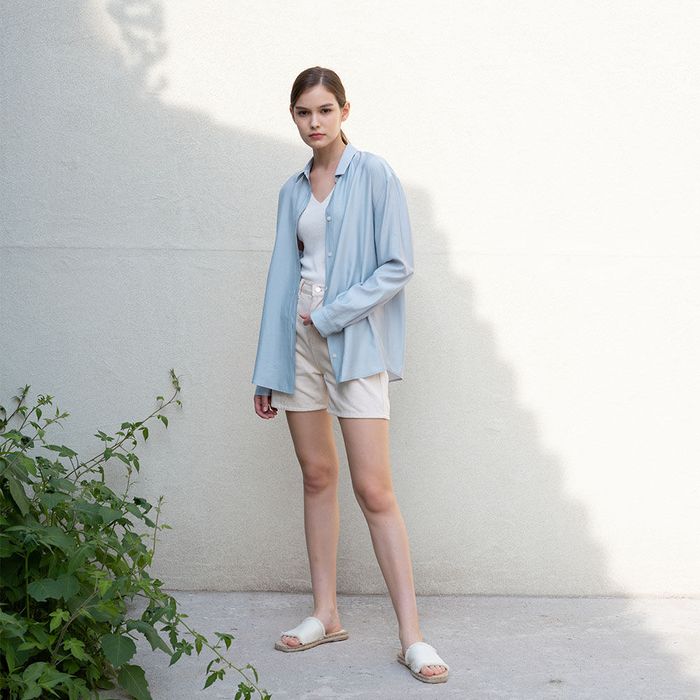 BACK STRING SHIRT_SKY BLUE - 감도 깊은 취향 셀렉트샵 29CM