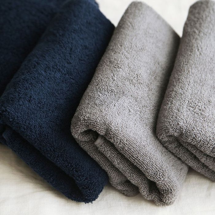 소소모소 코마사 세안 타월 190g - 네이비 - 감도 깊은 취향 셀렉트샵 29CM